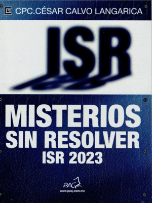 MISTERIOS SIN RESOLVER ISR 2023 - Librería León