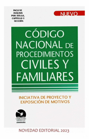 CODIGO NACIONAL DE PROCEDIMIENTOS CIVILES Y FAMILIARES - Librería León