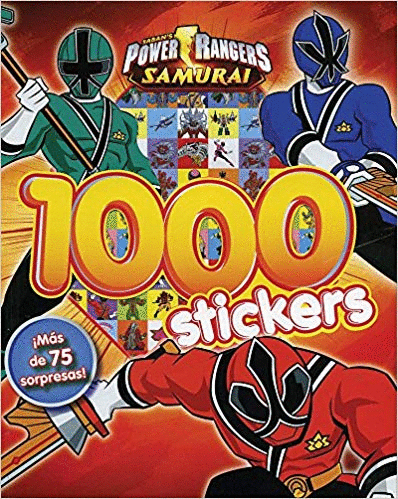 POWER RANGER SAMURAI 1000 STICKERS - Librería León